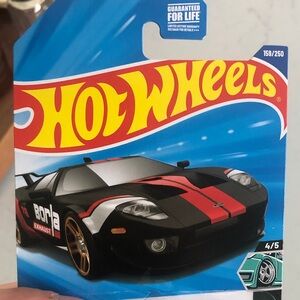 Mattel | Toys | Mattel Hot Wheels Ford Gt Black With Red And Gold ...